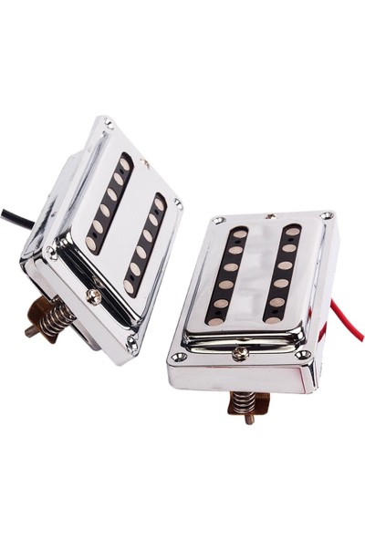 Lp Elektro Gitar Parçaları Için Krom Çift Çift Bobin Boyun ve Köprü Pikap Lp Elektro Gitar Parçaları Için Krom Çift Çift Bobin Boyun ve Köprü Pikap