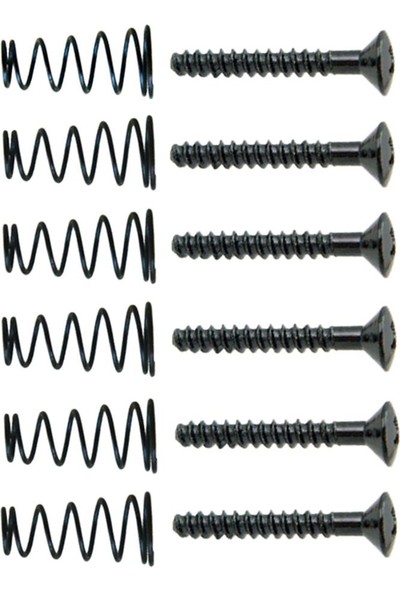 6 Parça Demir Elektro Gitar Tek Bobin Pikap Vidalar + Yaylar Set Siyah 6 Parça Demir Elektro Gitar Tek Bobin Pikap Vidalar + Yaylar Set Siyah