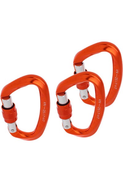 Strade Store 3 Parça 25KN Vida Kilidi Karabiner Kaya Ağacı Tırmanma Hamak Kanca (Yurt Dışından) Strade Store 3 Parça 25KN Vida Kilidi Karabiner Kaya Ağacı Tırmanma Hamak Kanca (Yurt Dışından)