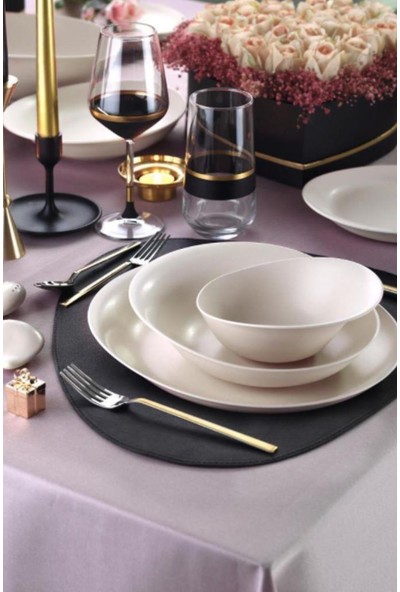 Kütahya Porselen Bone Rosa 29 Parça Yemek Takımı Kütahya Porselen Bone Rosa 29 Parça Yemek Takımı