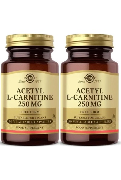 Solgar Acetyl L-Carnitine 30 Kapsül 2 Adet Solgar Acetyl L-Carnitine 30 Kapsül 2 Adet
