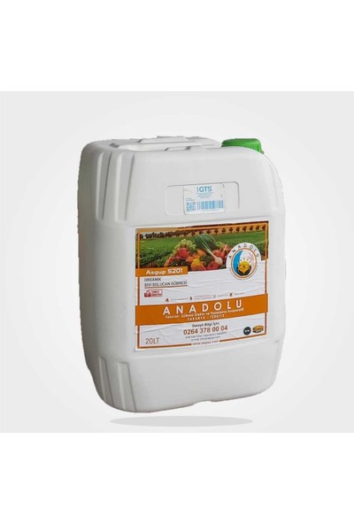 Asgup S-201 Organik Sıvı Solucan Gübresi 20 Lt
