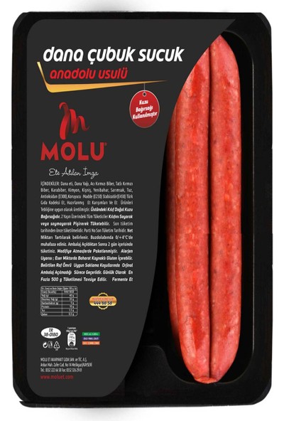 Molu Et Molu Dana Çubuk Sucuk Türkiye De Ilk 400 gr Molu Et Molu Dana Çubuk Sucuk Türkiye De Ilk 400 gr