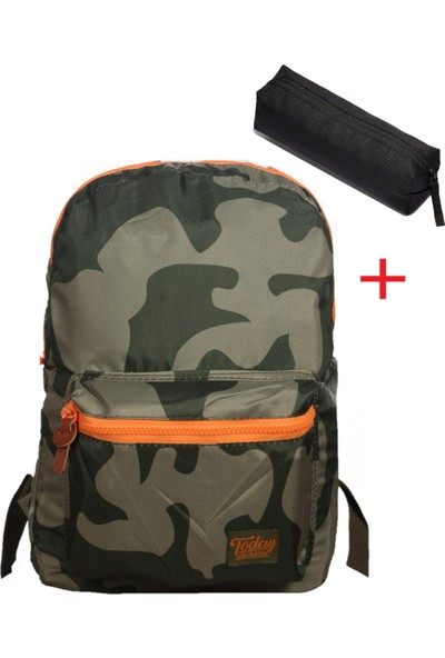 Today Kamuflaj Sırt Çantası Unisex Küçük Boy Spor Seyahat Kalemlik Hediyeli Today Kamuflaj Sırt Çantası Unisex Küçük Boy Spor Seyahat Kalemlik Hediyeli