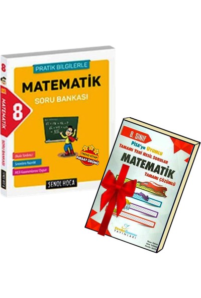 Şenol Hoca Yayınları LGS 8.Sınıf Matematik Pratik Bilgilerle Soru Bankası Seti Şenol Hoca Yayınları LGS 8.Sınıf Matematik Pratik Bilgilerle Soru Bankası Seti