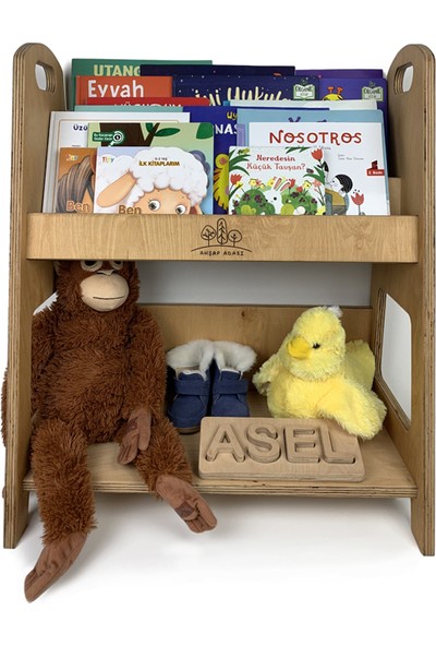 Ahşap Adası Montessori Çocuk Odası Kitaplığı Düzenleyici Okul Öncesi Bebek Odası Doğal Ahşap Açık Raf Ahşap Adası Montessori Çocuk Odası Kitaplığı Düzenleyici Okul Öncesi Bebek Odası Doğal Ahşap Açık Raf