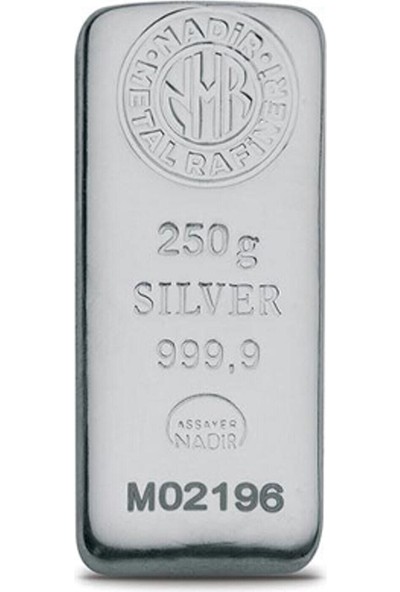 Nadir Metal Rafinerisi Ürünü 999.9 Saf Külçe Gümüş