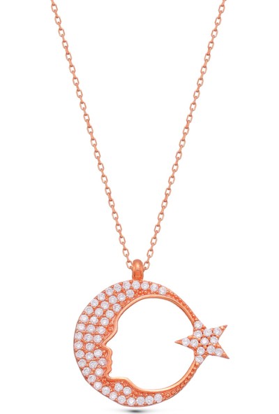 Elmina Gümüş 925 Ayar Gümüş Zirkon Taşlı Atatürk Sililuet Tasarım Kadın Gümüş Kolye Elmina Gümüş 925 Ayar Gümüş Zirkon Taşlı Atatürk Sililuet Tasarım Kadın Gümüş Kolye