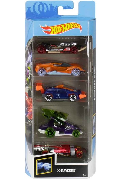 Hot Wheels 5'li Araba Seti - X-Raycers Hot Wheels 5'li Araba Seti - X-Raycers