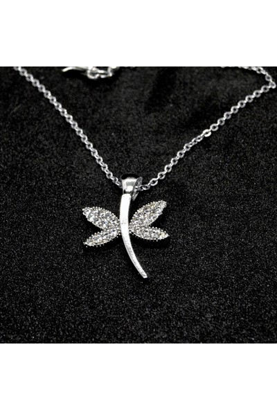 X-lady Accessories Gümüş Renk Zirkon Taşlı Yusufcuk Kolye 851 X-lady Accessories Gümüş Renk Zirkon Taşlı Yusufcuk Kolye 851