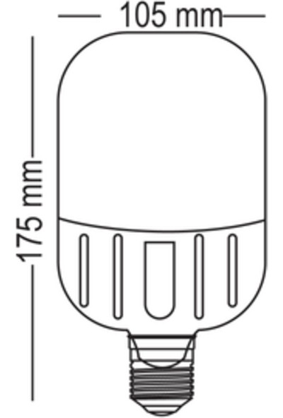 28W E27 Sanayi Tipi LED Ampul Beyaz