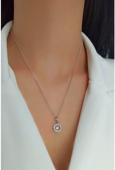 ÇLK Accessories Özel Seri Zirkon Taş Nabız Kolye TRKOLYE5889