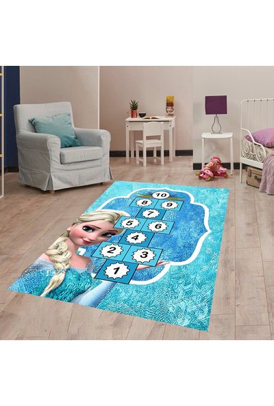 Bona Fortuna Elsa Desenli Seksek Halı Dijital Baskı Yıkanabilir Kaymaz Taban Eğitici Halı Çocuk Odası Halısı Bona Fortuna Elsa Desenli Seksek Halı Dijital Baskı Yıkanabilir Kaymaz Taban Eğitici Halı Çocuk Odası Halısı