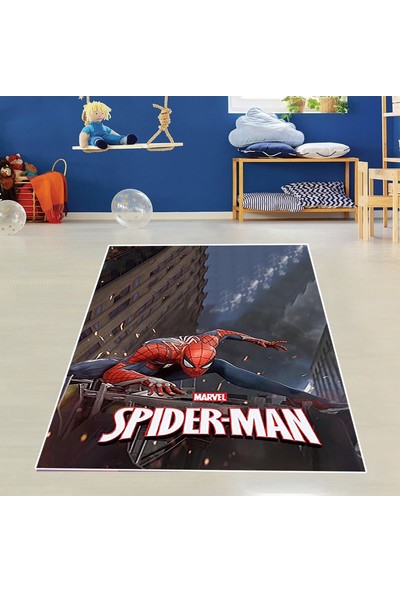 Bona Fortuna Örümcek Adam Spider Man Desenli Dijital Baskı Yıkanabilir Kaymaz Taban Çocuk Genç Odası Halısı Bona Fortuna Örümcek Adam Spider Man Desenli Dijital Baskı Yıkanabilir Kaymaz Taban Çocuk Genç Odası Halısı