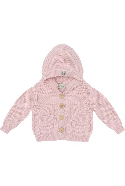Baboo Pamuk Pembe Kapüşonlu Hırka Baboo Pamuk Pembe Kapüşonlu Hırka