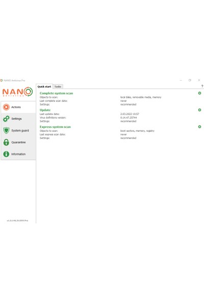 Nano Anti Virüs 2022 Pro - 500 Günlük Lisans - Bireysel/kurumsal