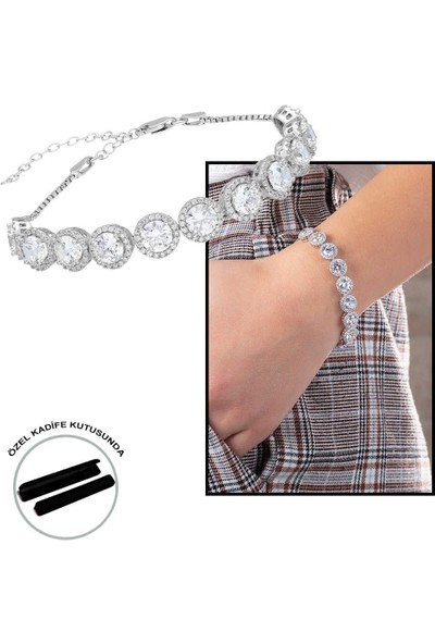 Nipora Starlight Diamond Pırlanta Montür Büyük Boy 925 Ayar Gümüş Su Yolu Kadın Bileklik Nipora Starlight Diamond Pırlanta Montür Büyük Boy 925 Ayar Gümüş Su Yolu Kadın Bileklik