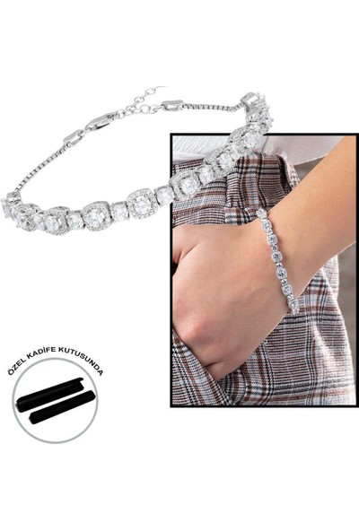 Nipora Starlight Diamond Pırlanta Montür Küçük Boy 925 Ayar Gümüş Su Yolu Kadın Bileklik Nipora Starlight Diamond Pırlanta Montür Küçük Boy 925 Ayar Gümüş Su Yolu Kadın Bileklik