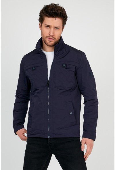 Danger Erkek Mevsimlik Cep Detaylı Mont Lacivert Danger Erkek Mevsimlik Cep Detaylı Mont Lacivert