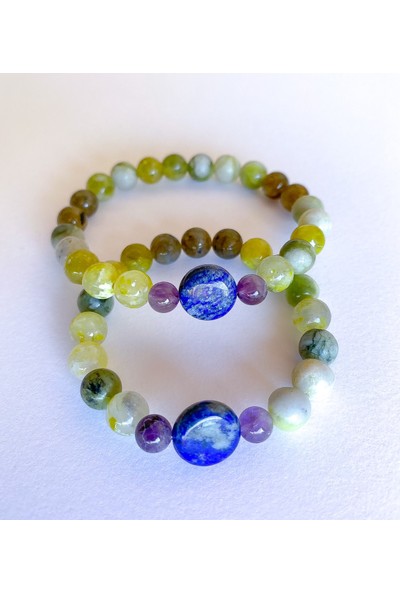 Ada Atelier Yeşim Taşı Çift Bilekliği 2'li Set