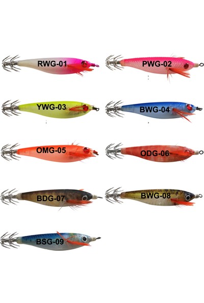 Kabura Duo Squid Jig 75 mm 9 gr Suni Yem Kabura Duo Squid Jig 75 mm 9 gr Suni Yem