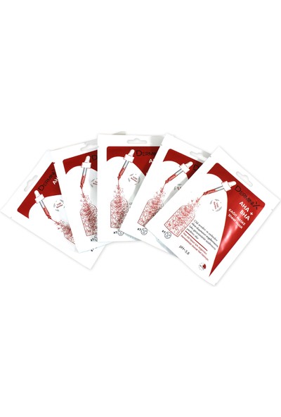 Derminix Aha + Bha Kağıt Maske Seti 5 Adet Derminix Aha + Bha Kağıt Maske Seti 5 Adet