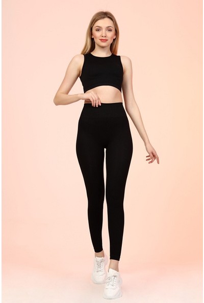 DynamicLeggings Fitilli Kadın Yüksek Bel Dikişsiz Spor Tayt DynamicLeggings Fitilli Kadın Yüksek Bel Dikişsiz Spor Tayt