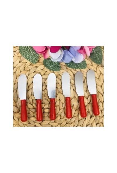 Çağla Homes Kahvaltı Bıçağı 6lı Mini Bal Reçel Çikolata Peynir Tereyağı Spatulası Çağla Homes Kahvaltı Bıçağı 6lı Mini Bal Reçel Çikolata Peynir Tereyağı Spatulası