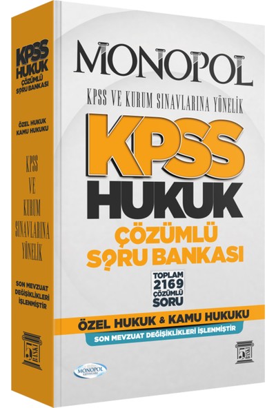 Monopol Yayınları 2022 KPSS Hukuk Çözümlü Soru Bankası 5.baskı