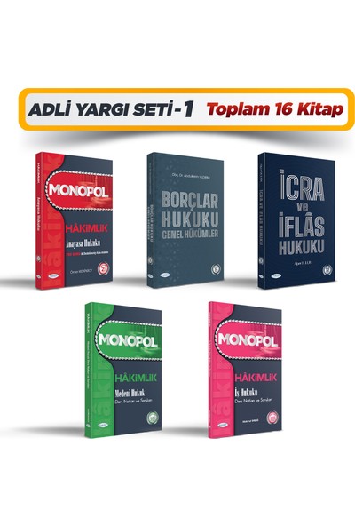 Monopol Yayınları 2021 Adli Yargı Hakimlik Seti -1