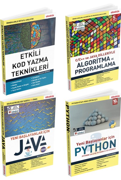 Abaküs Kitap Temel Programlama Seti Abaküs Kitap Temel Programlama Seti