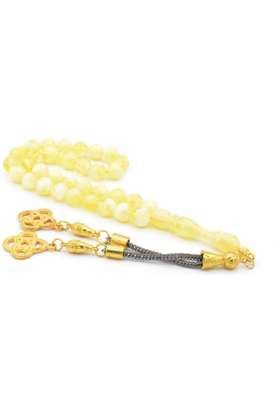 Küre Kesim Beyrut Damla Kehribar Tesbih Orta Boy