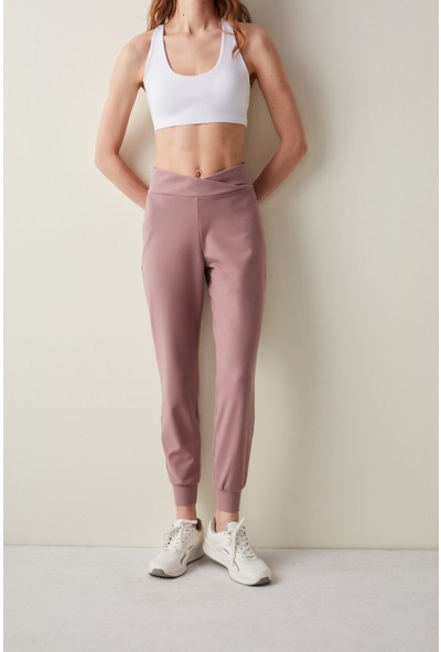 Mor Comfy Jogger Pantolon