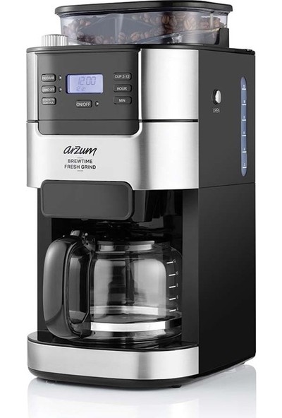 Arzum AR3092 Brewtime Fresh Grind Filtre Kahve Makinesi - Siyah Arzum AR3092 Brewtime Fresh Grind Filtre Kahve Makinesi - Siyah