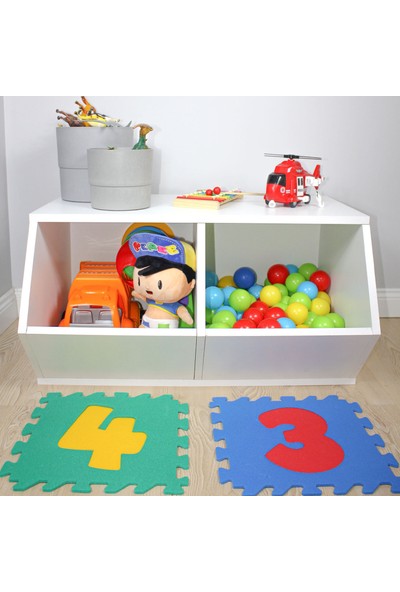 Carniella Bebek - Çocuk Odası Çok Amaçlı Bölmeli Oyuncak Dolabı Carniella Bebek - Çocuk Odası Çok Amaçlı Bölmeli Oyuncak Dolabı