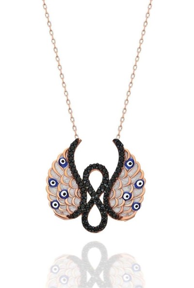 Takılingo 925K Gümüş Nazar Boncuğu Sozuluk Motifli Kanat Kolye Takılingo 925K Gümüş Nazar Boncuğu Sozuluk Motifli Kanat Kolye