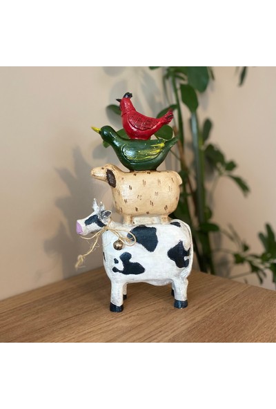 Tasarloxi Inek Koyun Ördek Bremen Mızıkacıları Biblo