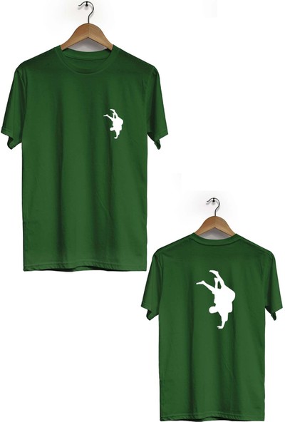 Hero Tasarım Dans Ön Arka Baskılı Bisiklet Yaka Kısa Kollu Tişört BLL2813 Hero Tasarım Dans Ön Arka Baskılı Bisiklet Yaka Kısa Kollu Tişört BLL2813