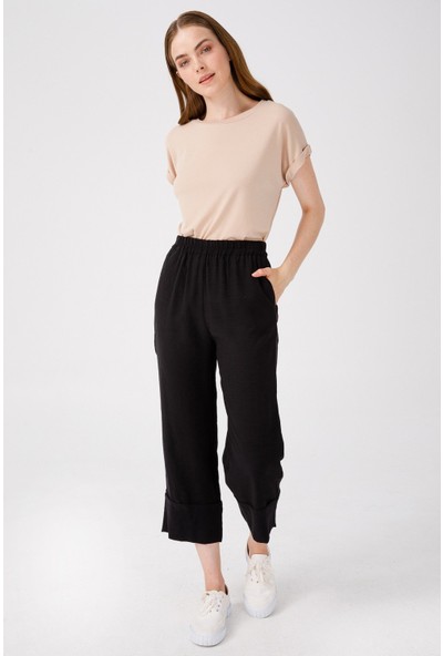 Ekol On Kadın Duble Paça Kısa Pantolon 64124