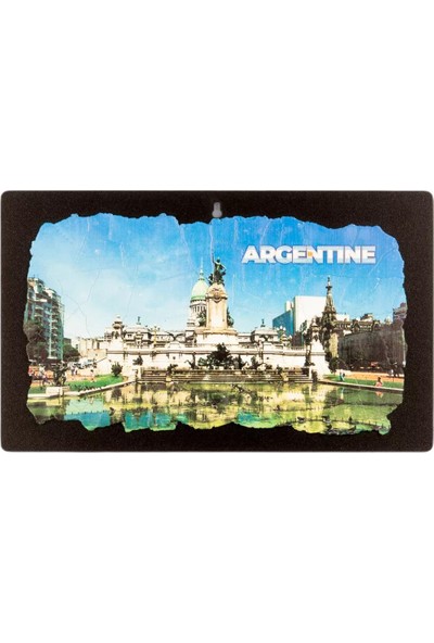 Dünyadan Hediyeler Arjantin Temalı Ahşap Fresco Tablo