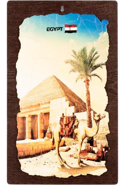 Dünyadan Hediyeler Mısır Temalı Ahşap Fresco Tablo