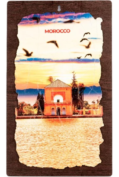Dünyadan Hediyeler Fas (Morocco) Temalı Ahşap Fresco Tablo Dünyadan Hediyeler Fas (Morocco) Temalı Ahşap Fresco Tablo