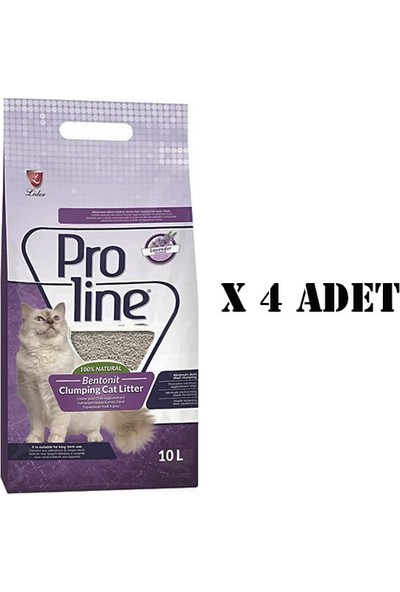 Pro Line Lavanta Kokulu Kedi Kumu 10 Lt x 4 Adet Pro Line Lavanta Kokulu Kedi Kumu 10 Lt x 4 Adet