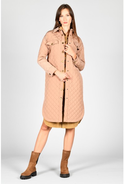 La Luce Camel Yandan Yırtmaçlı Kadın Mont Lk1 La Luce Camel Yandan Yırtmaçlı Kadın Mont Lk1