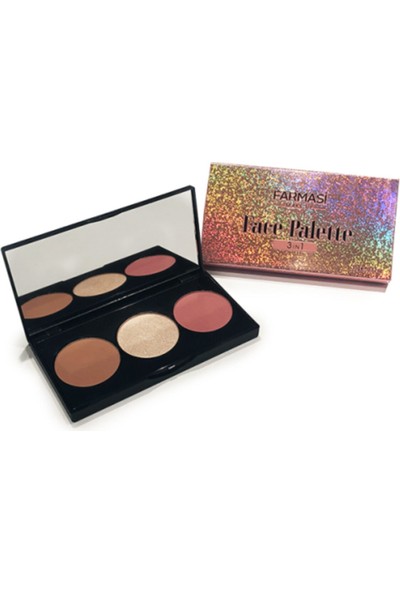 Farmasi Peach Bite 3 In 1 Face Palette