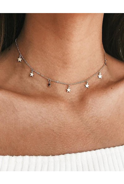 Hangaras Store Geometrik Yıldız Kolye Altın Zincir Kolye Hangaras Store Geometrik Yıldız Kolye Altın Zincir Kolye
