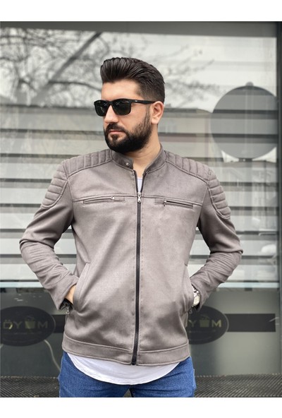 Erkek Hakim Yaka Ceket Kahve