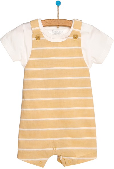 Bebbek Summer Day Şort Salopet-T-Shirt Takım