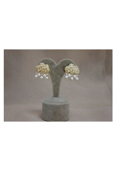 Pandola Shop Çelik Kararma Yapamaz Incili Bulut Küpe