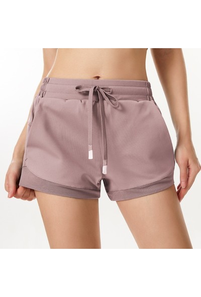 Lanbo Kadın Yüksek Bel Nefes Alabilir Yoga Şortu - Pembe (Yurt Dışından) Lanbo Kadın Yüksek Bel Nefes Alabilir Yoga Şortu - Pembe (Yurt Dışından)